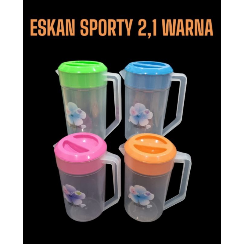 Jual ESKAN SPORTY 2,1LTR TRANSPARAN | Shopee Indonesia
