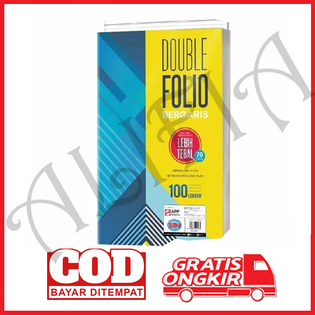 Jual ( Satuan ) Kertas Folio / Kertas Double Folio Bergaris Sinar Dunia ...