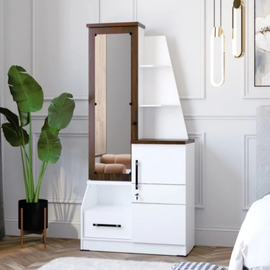 Jual Meja rias DT 01 Dressing Table Meja rias putih minimalis | Shopee Indonesia