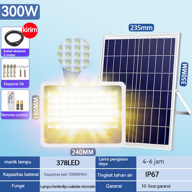 Jual 1000W Lampu Sorot Solar Cell Lampu tenaga matahari Lampu Taman ...