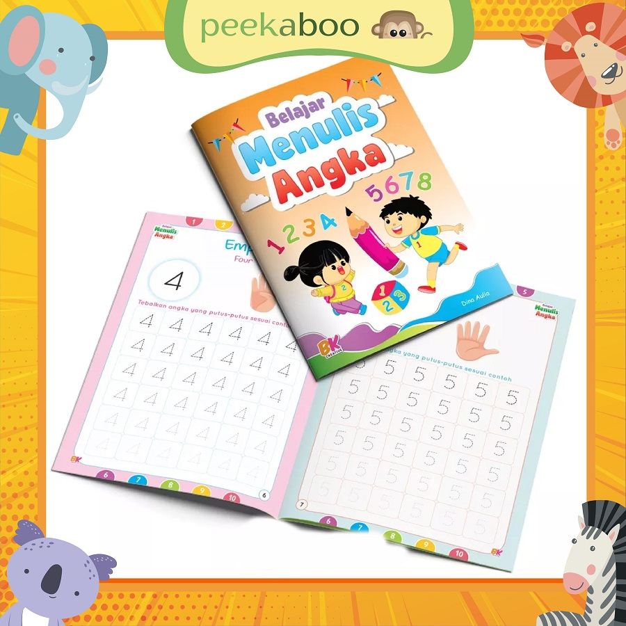 Jual Buku Menulis & Mengenal Angka Numbers / Buku Belajar Anak Tracing ...
