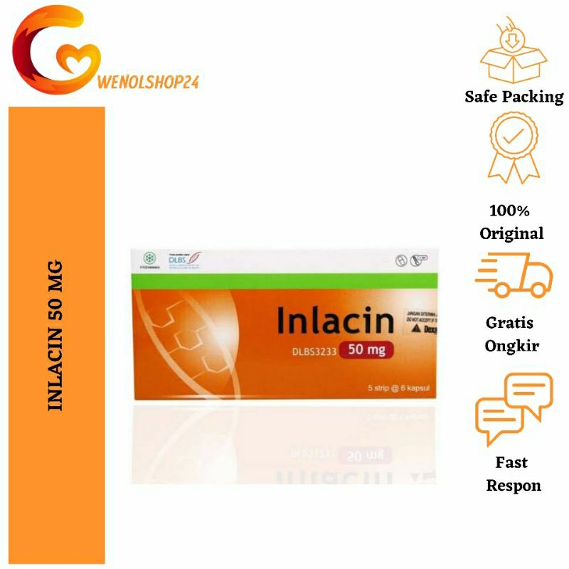 Jual Inlacin 50 MG 30 Kapsul Dexa / Menurunkan Kadar Glukosa Darah ...