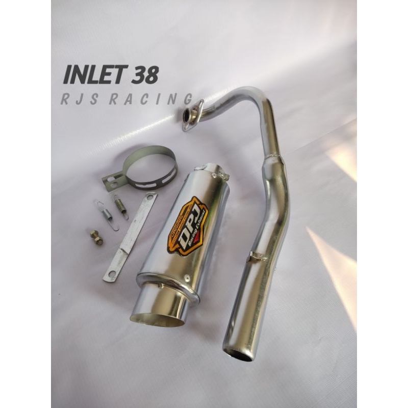 Jual Knalpot racing inlet 38 DPJ beat karbu fi vario scoopy spacy genio ...