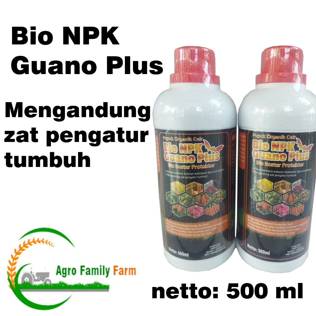 Jual Pupuk Organik Cair Bio NPK Guano Plus Bio Boster protektor 500 ml | Shopee Indonesia