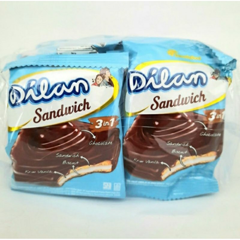 Jual Dilan Chocolate Sandwich - 20pcs | Sandwich Chocolate | Kue Coklat ...