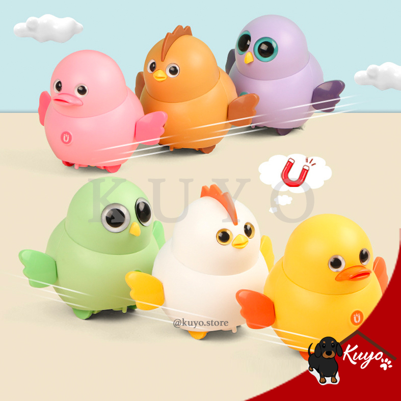 Jual Mainan Motorik Berputar Anak Hewan Ayam Bebek Duckling Wiggle ...