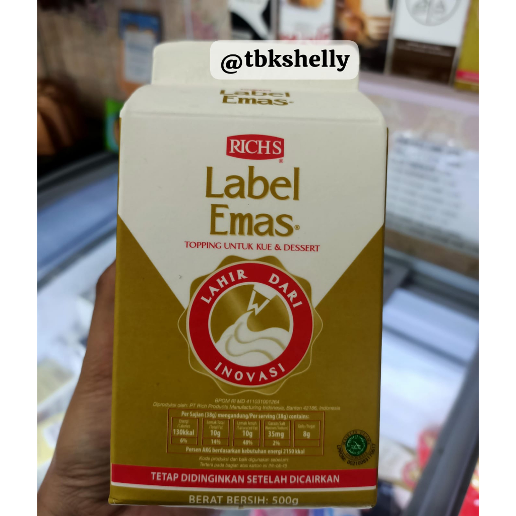 Jual Rich's Gold Label Whipping Cream 500gr Richs | Shopee Indonesia