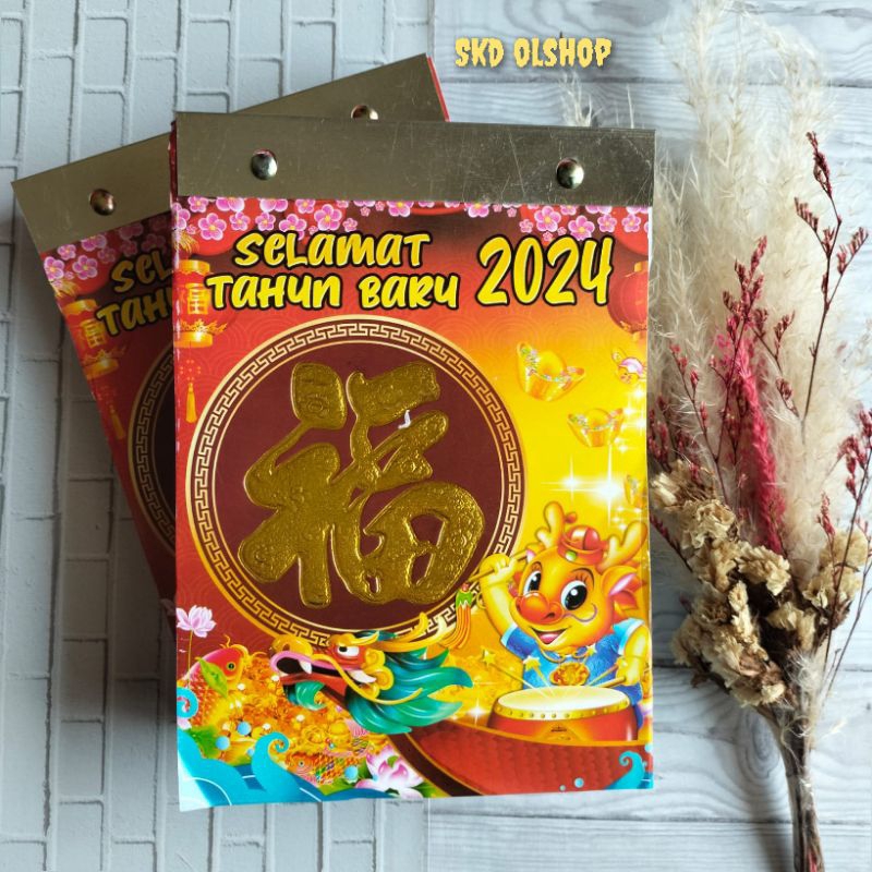 Jual Kalender harian sobek 2024 sedang //tanggalan harian sobek medium ...
