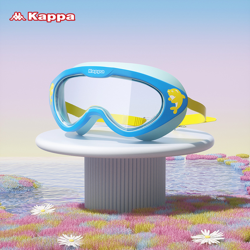 Jual Kappa Children Swim Goggle Kids Super Soft Clear Swimming Mask ...
