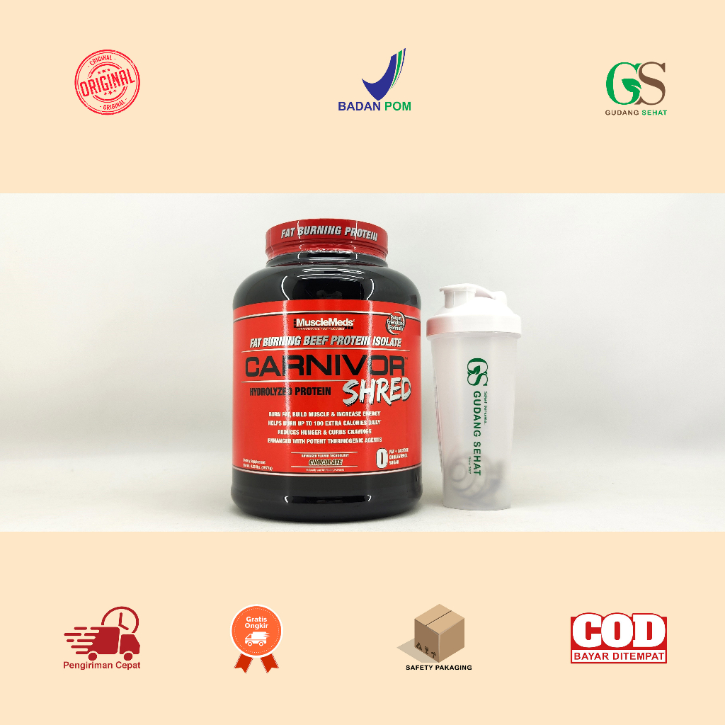 Jual Manado MuscleMeds Carnivor Shred 4 Lbs Beef Protein Isolate + Fat ...