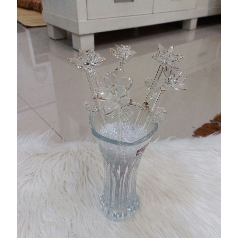 Jual BUNGA KRISTAL 1 SET | Shopee Indonesia