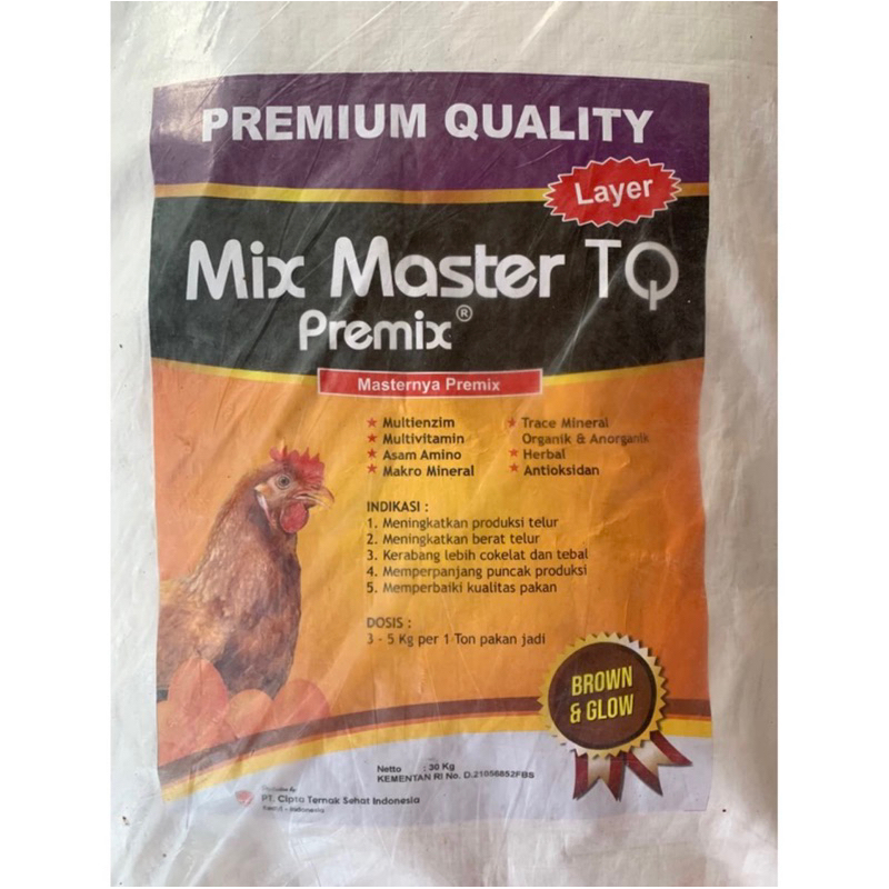 Jual MIX MASTER PREMIX LAYER-premix untuk ayam perelur 1kg | Shopee ...
