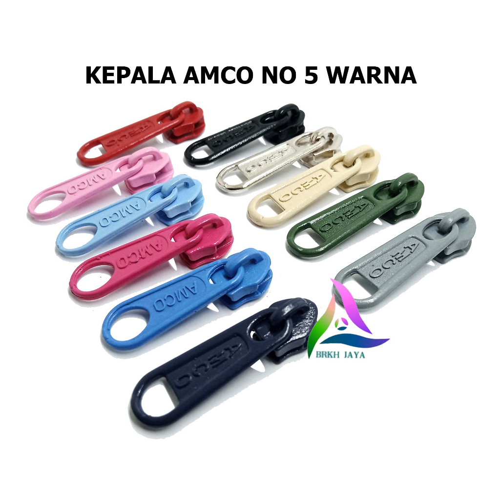 Jual KEPALA RESLETING TAS NO 5 / SLETING AMCO ECERAN | Shopee Indonesia