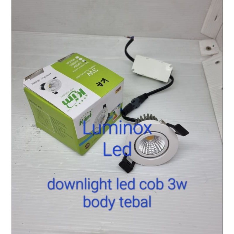 Jual downlight led cob kim 3watt 3w / spot light ceiling inbow led 3 ...