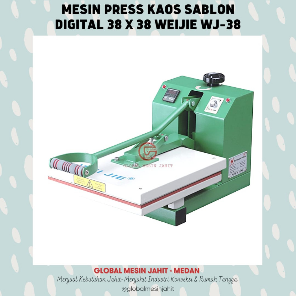Jual Mesin Press Kaos Sablon Digital 38 X 38 WEIJIE WJj-38 | Shopee ...
