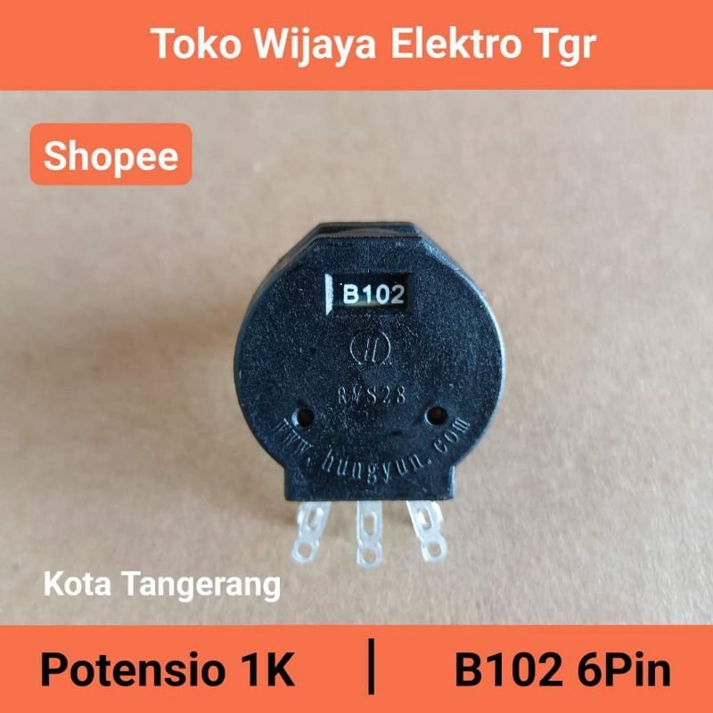 Jual Mesin Las Sparepat | Potensio B102 Potensio 1K Kaki 6 | Shopee Indonesia