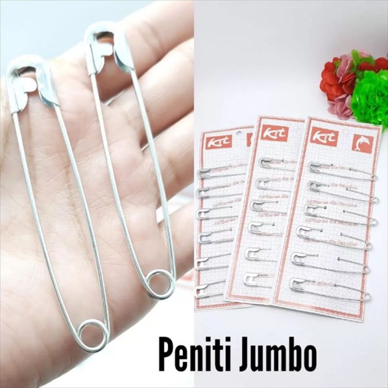 Jual Peniti JUMBO / peniti seprei / Kemiti JUMBO ( ISI 6 PCS) | Shopee ...