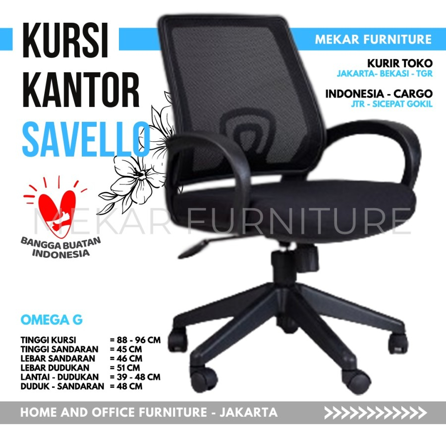 Jual Savello OMEGA G Kursi Kantor Staff Kursi Kerja Kursi Belajar ...