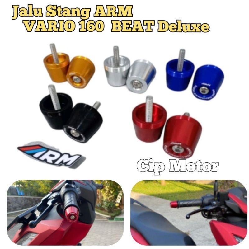 Jual Jalu Stang ARM VARIO 160 BEAT DELUXE Aluminium CNC | Shopee Indonesia