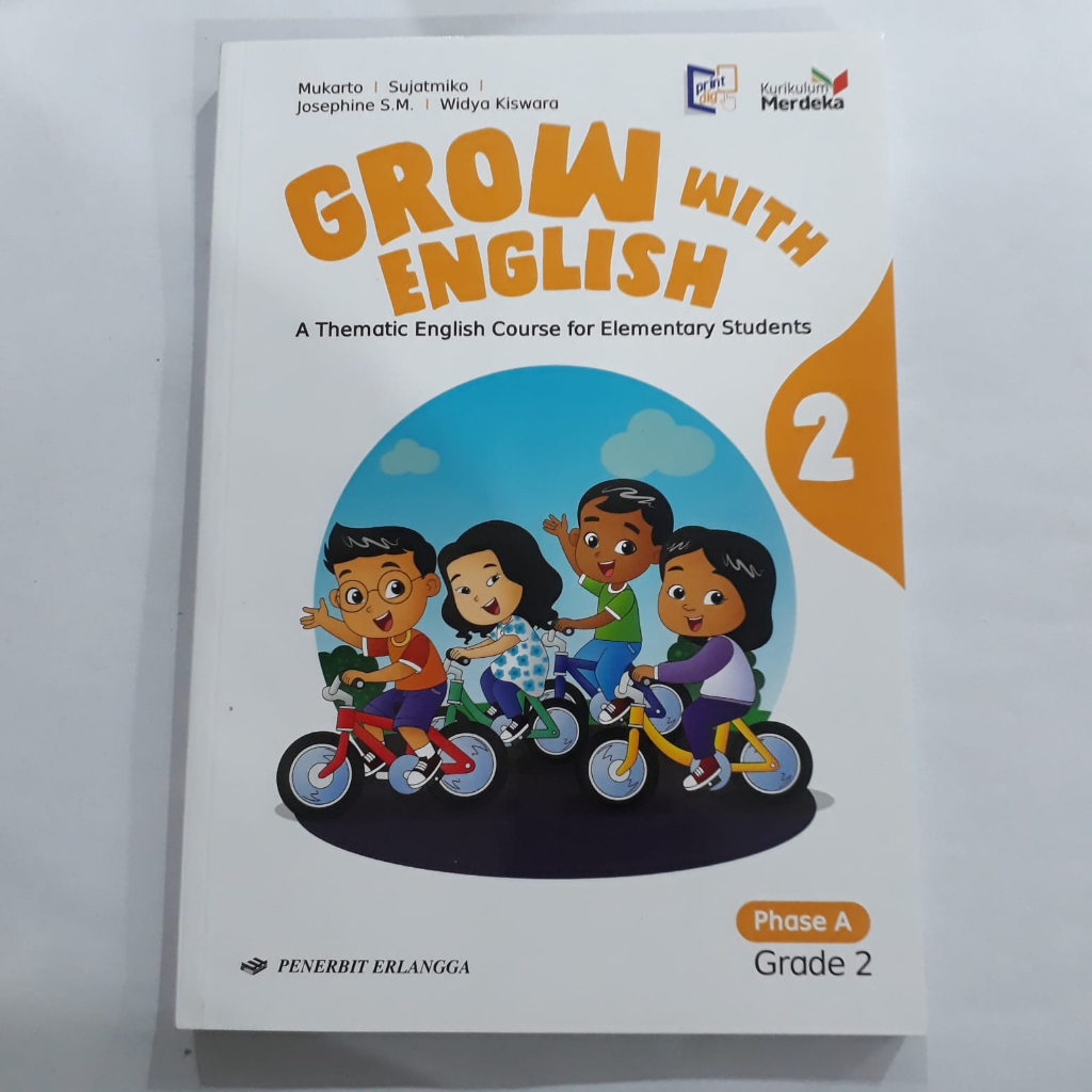 Jual GROW WITH ENGLISH KELAS 2 SD PENERBIT ERLANGGA KURIKULUM MERDEKA ...