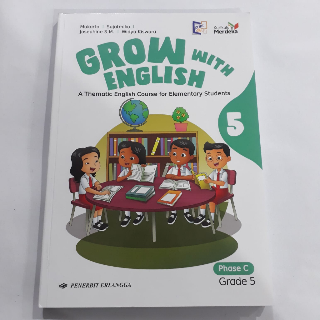 Jual GROW WITH ENGLISH KELAS 5 SD PENERBIT ERLANGGA KURIKULUM MERDEKA | BUKU BAHASA INGGRIS ...