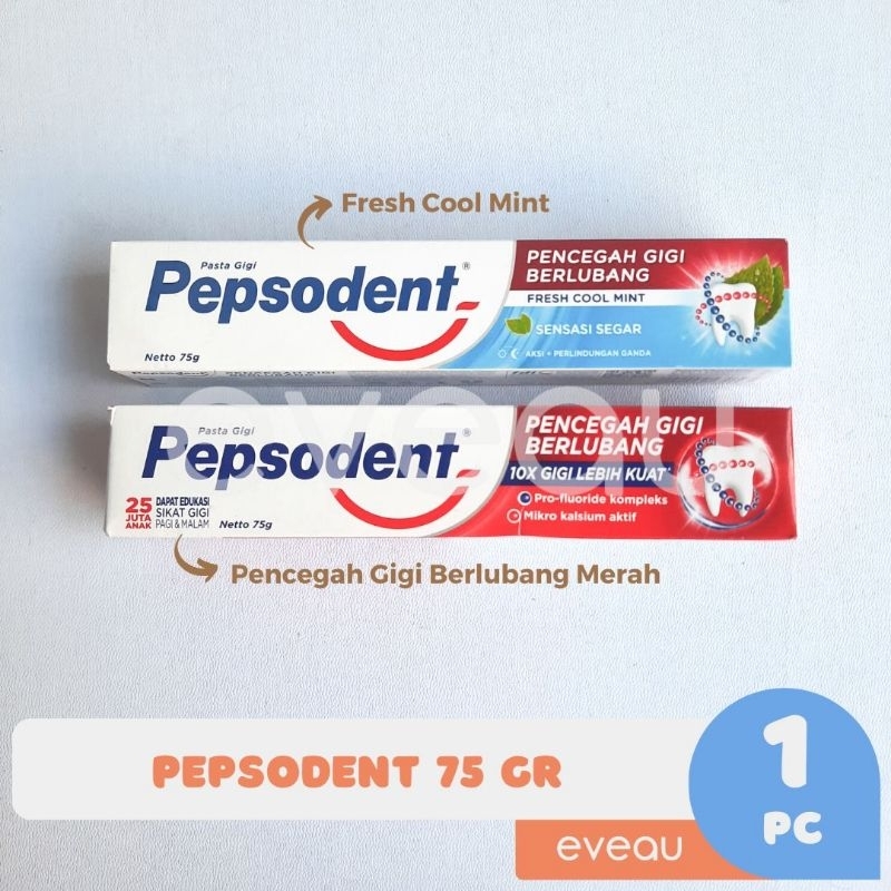 Jual Pepsodent Pasta Gigi 75 gram 75gr Odol Pencegah Gigi Berlubang ...