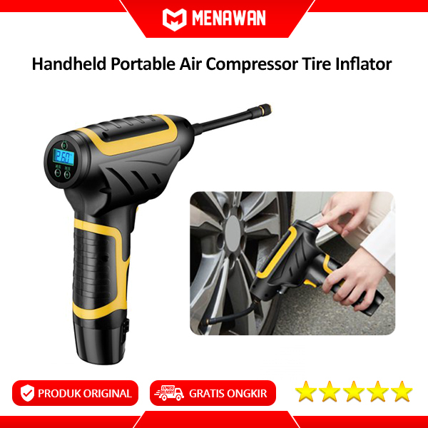 Jual Handheld Air Compressor Tire Inflator Portable Pompa Ban Mobil ...