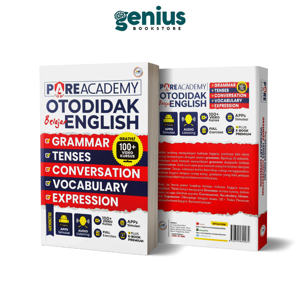 Jual Buku Pare Academy Otodidak Belajar English - Grammar Tenses ...