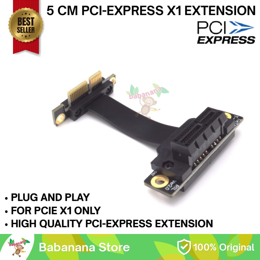 Jual PCIE X1 RISER 90 DEGREE ADAPTER CONVERTER EXTENDER CABLE EXTENSION ...