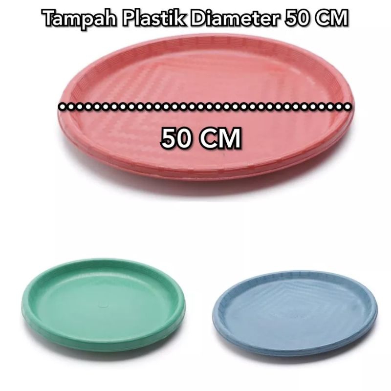 Jual Tampah Plastik Besar Jumbo 40Cm,50 Cm Nampan Plastik Bulat ...
