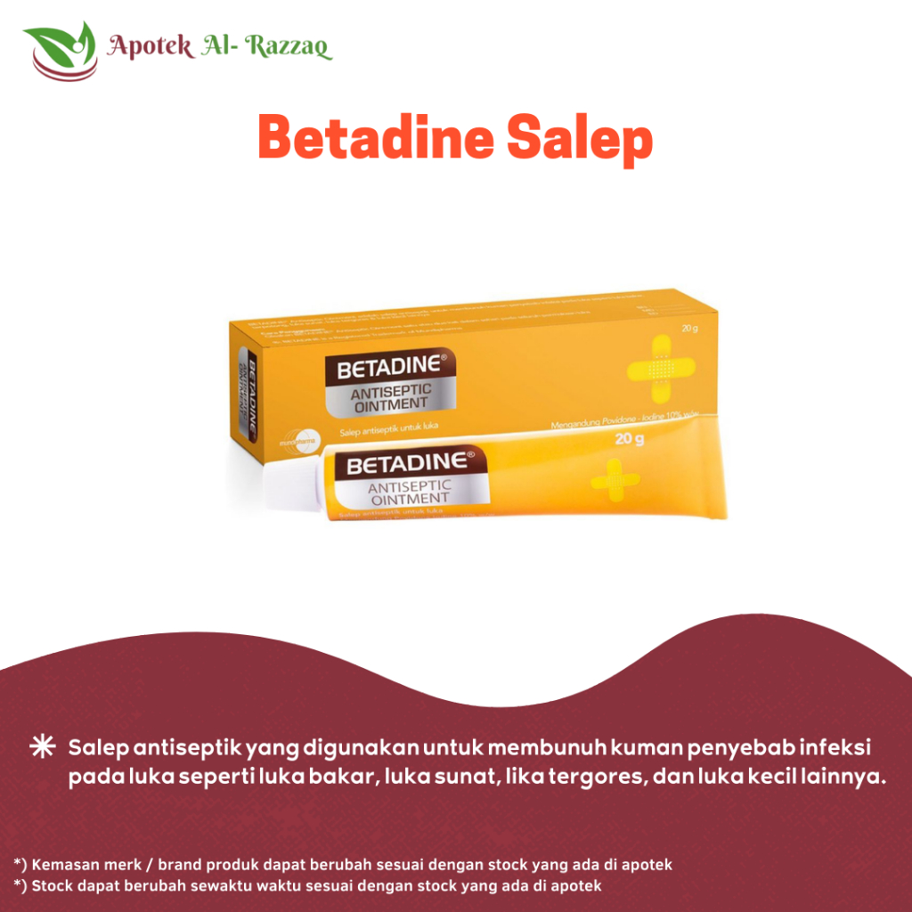 Jual Betadine Salep - Antiseptic | Shopee Indonesia