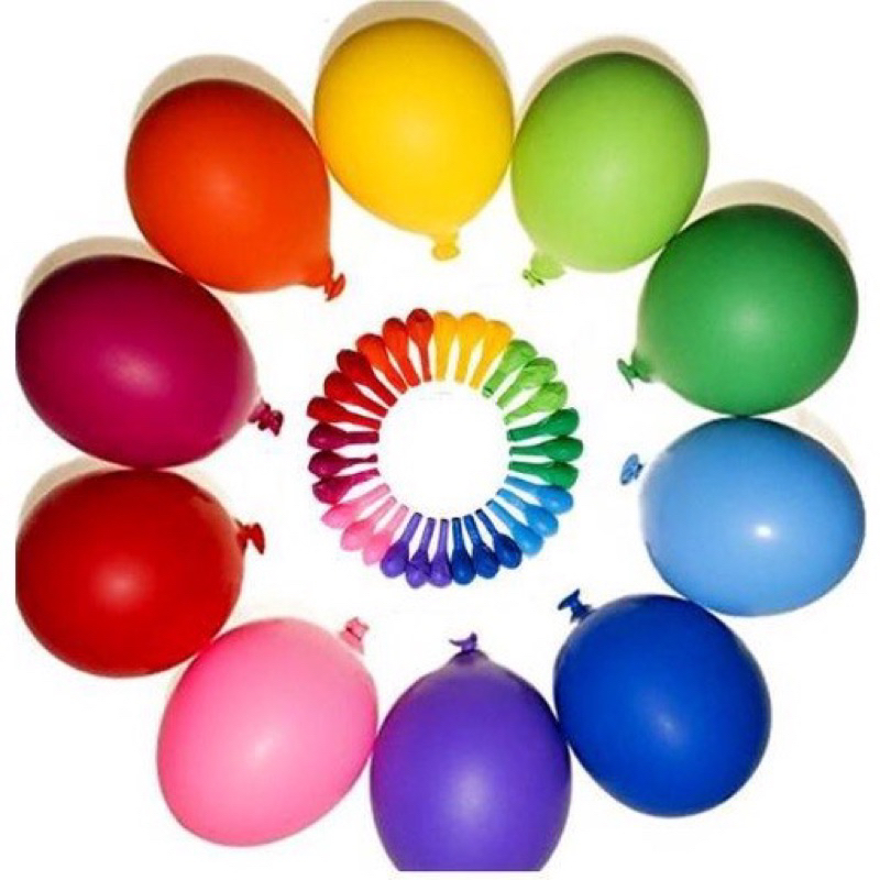 Jual Balon Latex Doff Tebal 12 inch isi 5 pcs & 10 pcs | Shopee Indonesia