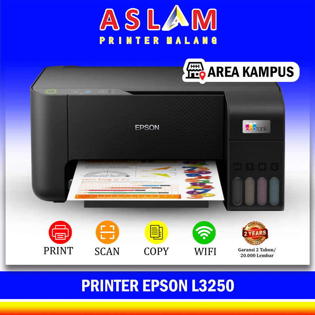 Jual Printer EPSON L3250 L-3250 L 3250 WiFi Wi-Fi Direct | Tinta 003 C ...
