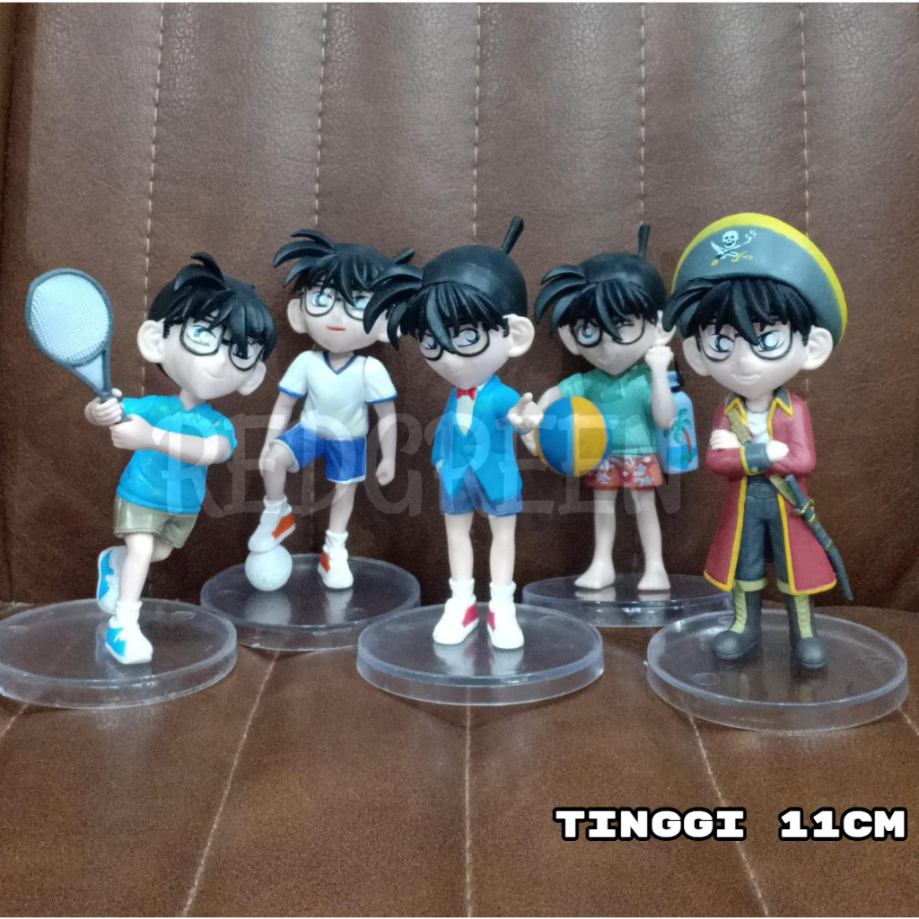 Jual mainan action figure mini figure detektif conan edogawa mini ...