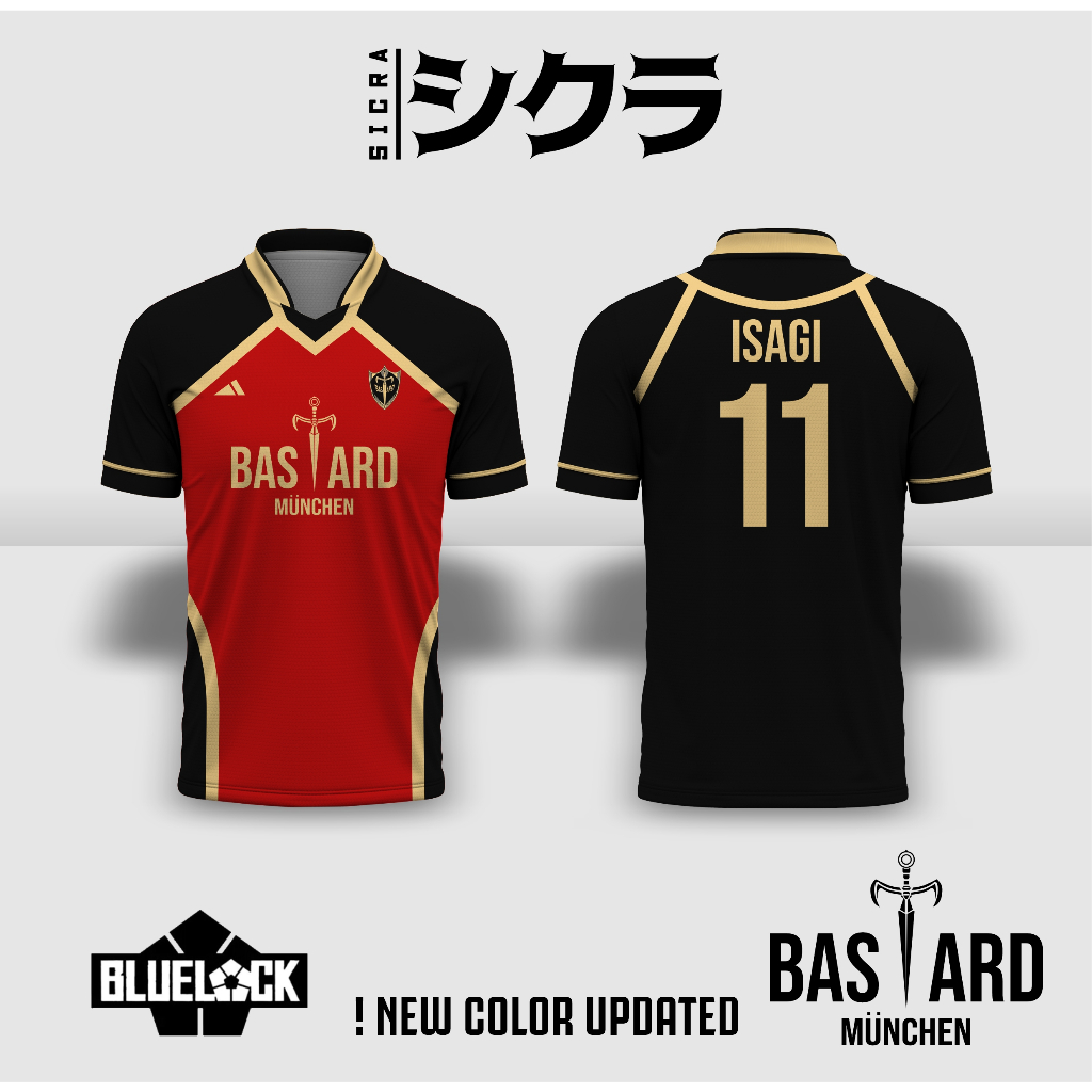 Jual UPDATED ! Jersey Anime Blue Lock Bastard Munchen Cosplay Bola ...