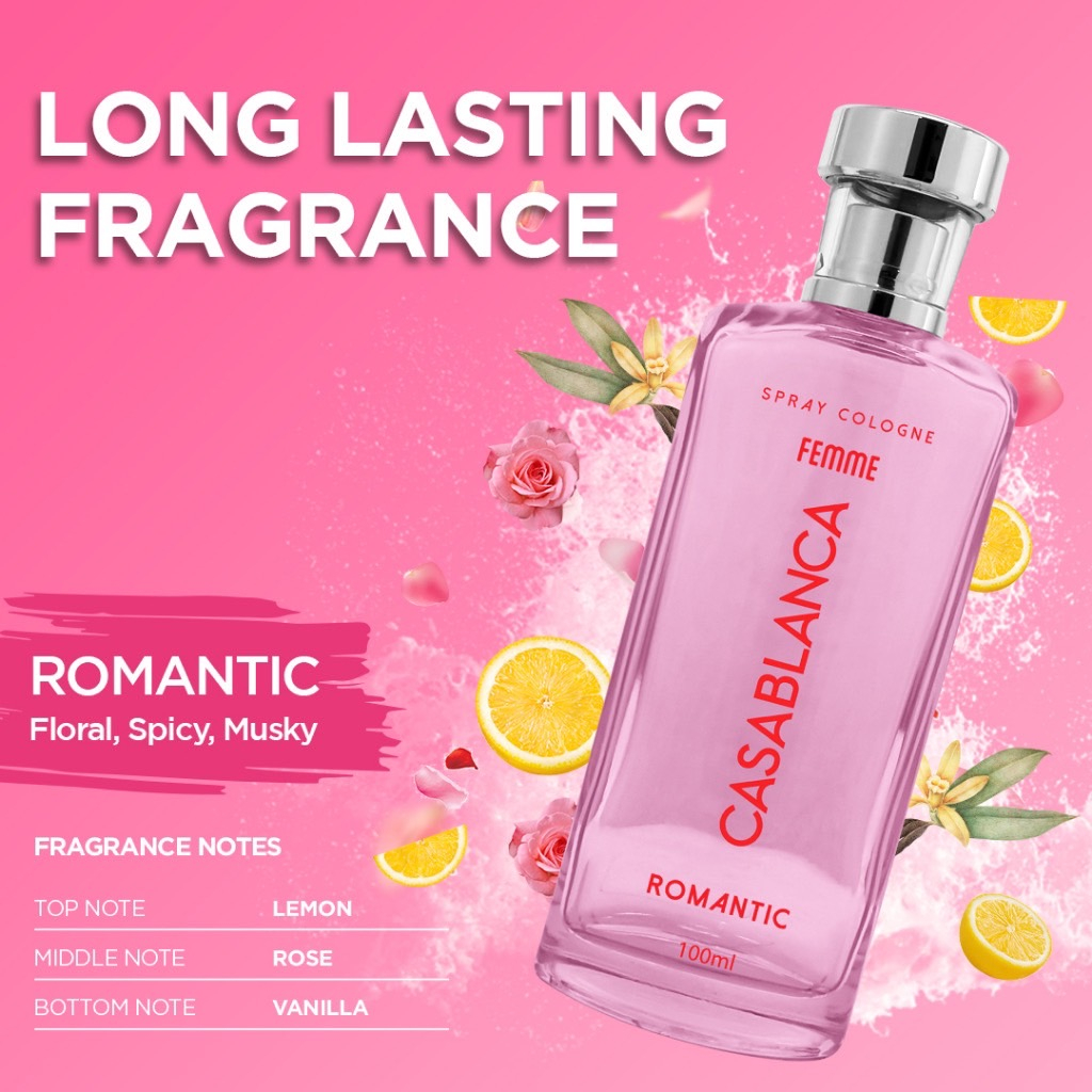 Jual Casablanca Spray Cologne Femme Glass 100 ml | Shopee Indonesia