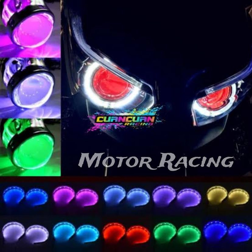 Jual Lampu LED Devil Eye Projector 360 Demon Eye Projie BiLED 2.5 Inci ...