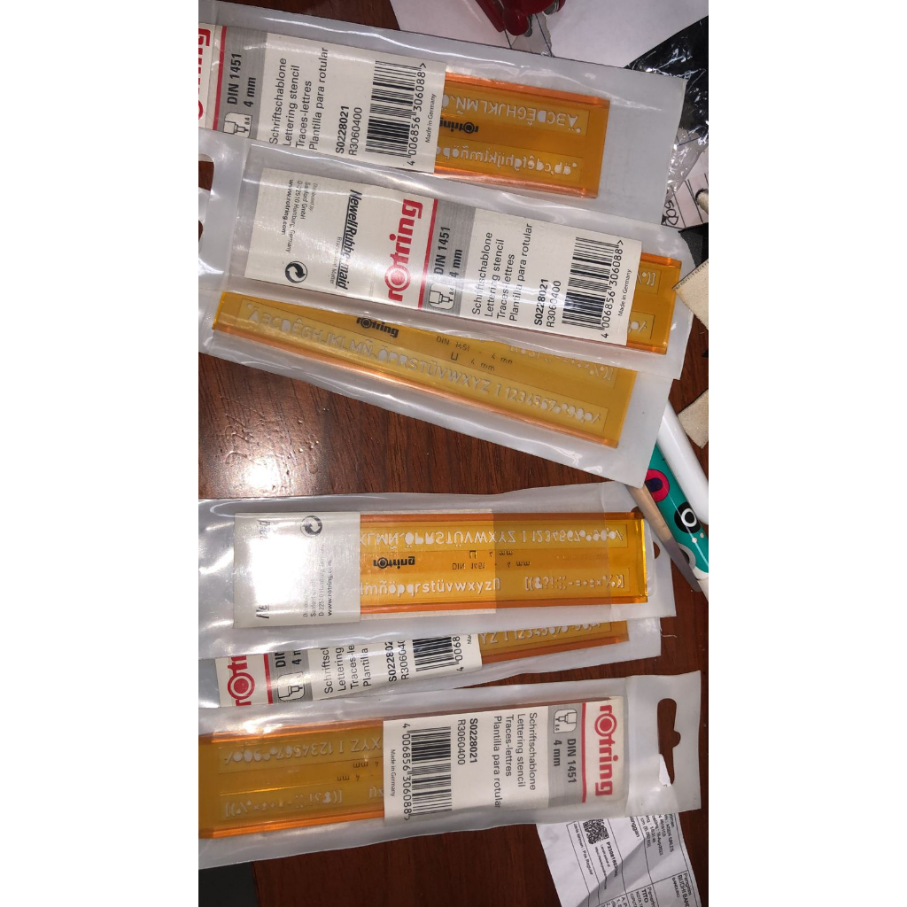 Jual mal huruf 04 rotring made in germany 4 mm | Shopee Indonesia