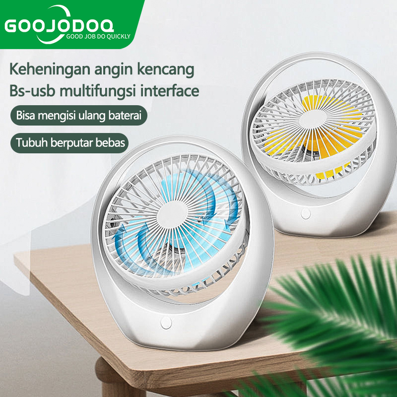Jual GOOJODOQ 1200mAh Kipas Angin Lipat Meja dan Serbaguna Fan USB ...