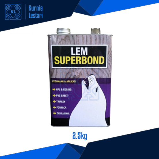 Jual Lem SUPERBOND Ungu / Lem Kuning Serbaguna / Lem HPL Vinyl 2.5 KG ...