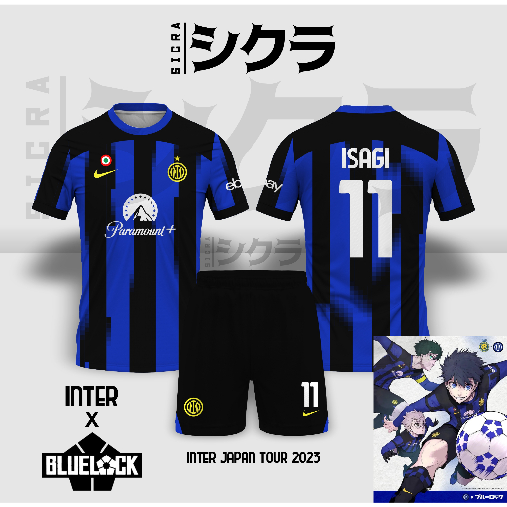 Jual BLUE LOCK X INTER COLABORATION JERSEY INTER MILAN HOME 2023 Anime ...