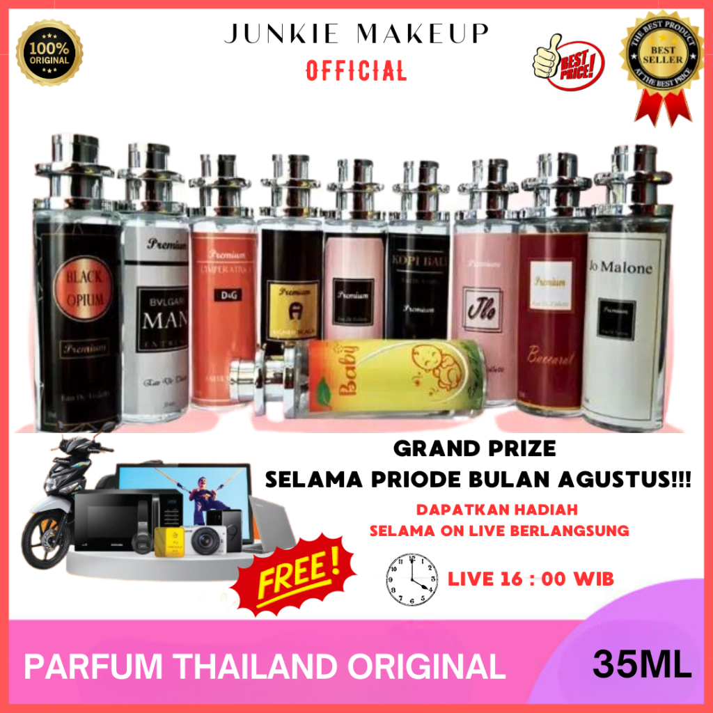 Jual 𝗝𝗨𝗡𝗞𝗜𝗘 𝗠𝗔𝗞𝗘𝗨𝗣 - Parfum Thailand/Parfum Murah/Parfum Kaca 35 Ml ...