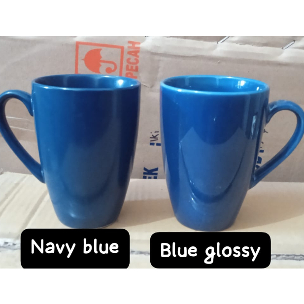 Jual JAVA Mug Gelas Navy Blue Glossy 360ml | Shopee Indonesia
