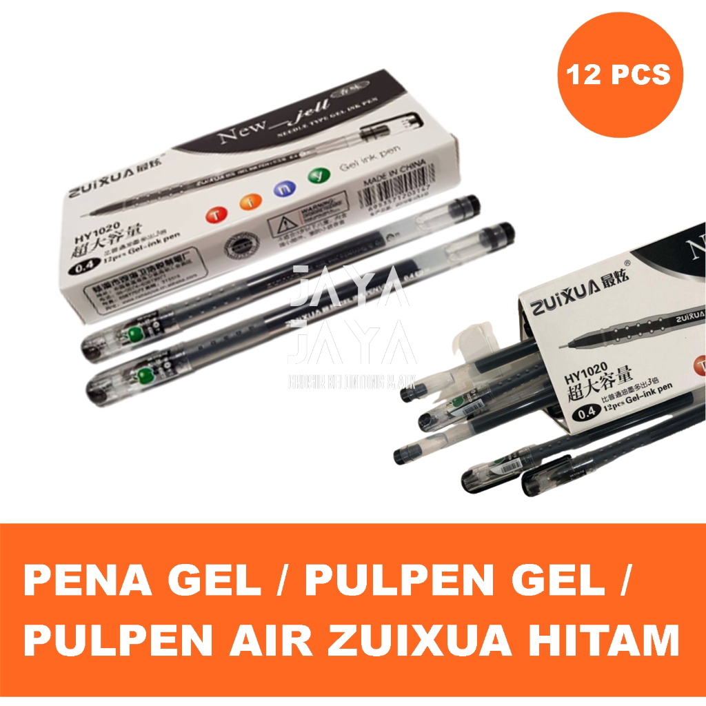 Jual Pena Gel / Pulpen Gel / Pulpen Air Zuixua Hitam | Shopee Indonesia