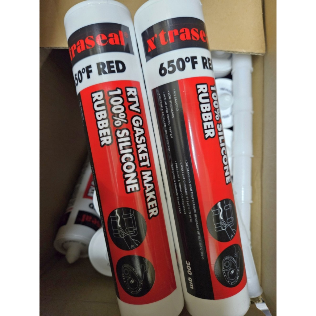 Jual Xtraseal red rubber gasket RTV xtraseal red sealant tabung ...