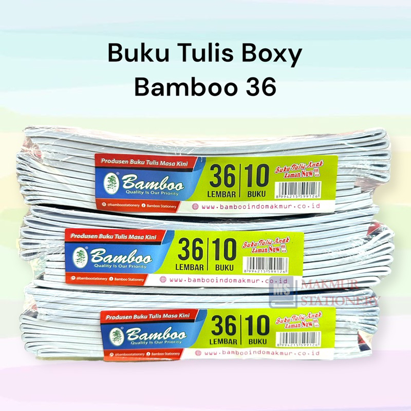 Jual Buku Tulis Boxy 36 Bamboo (Pak) | Shopee Indonesia