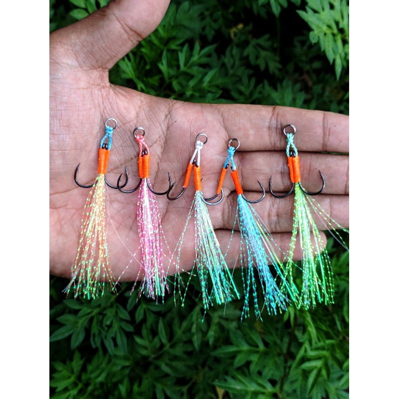 Jual ASIST HOOK murah KAIL CHINU cocok untuk micro jig 7-10 gr | Shopee ...