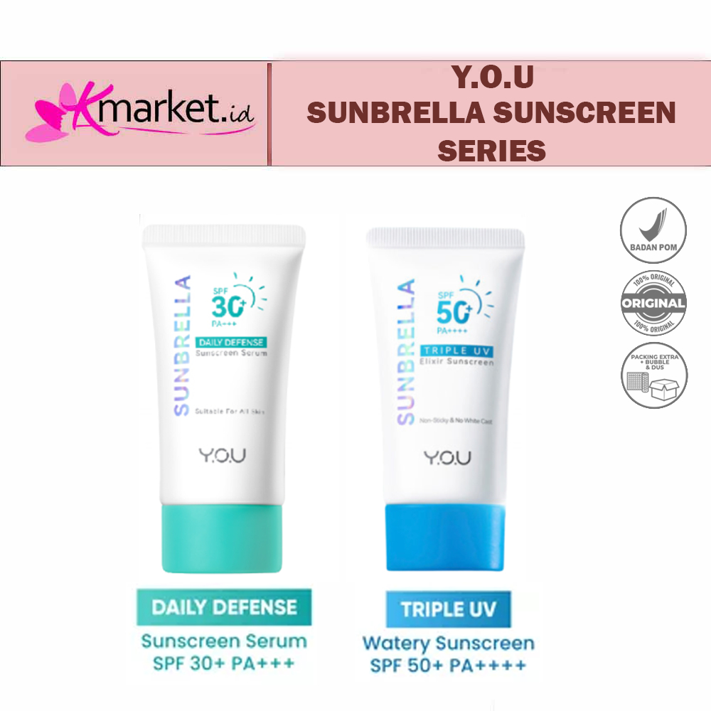 Jual You Sunbrella Daily Defense Sunscreen Serum SPF 30 PA+++ | Sunbrella Triple Uv Elixir SPF ...