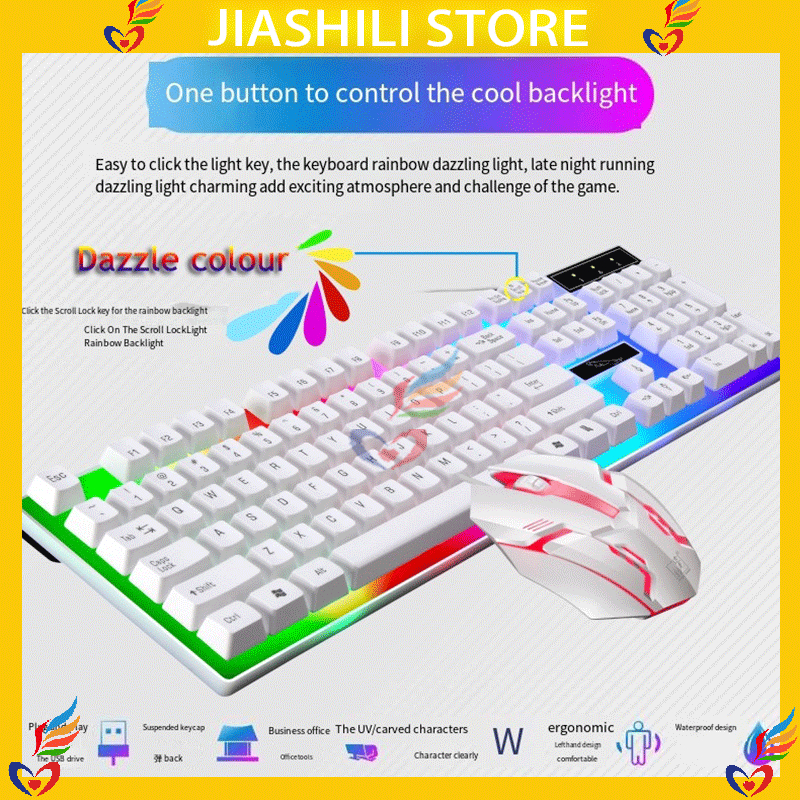 Jual Jiashili Keyboard G21B Set Keyboard Plus Mouse Keyboard Mouse ...