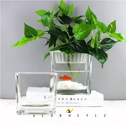 Jual AQUARIUM KACA MINI PERSEGI / AKUARIUM IKAN KECIL CUPANG GUPPY ...